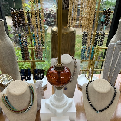 Vintage Ring Holder Ring Display Jewelry Organizer Brass Finial ...