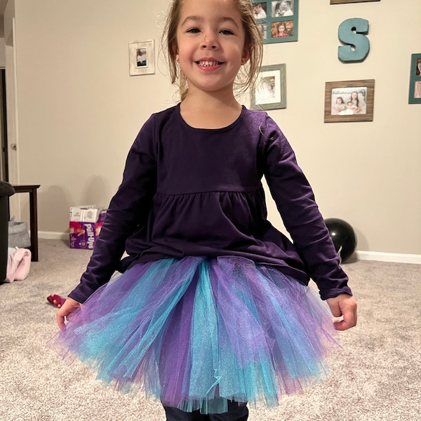 Aqua Purple Tutu Baby Tutu Frozen Tutu Toddler Tutu Mermaid Tutu ...