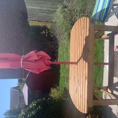 Wooden Garden 4ft 6 Inch Table - Etsy