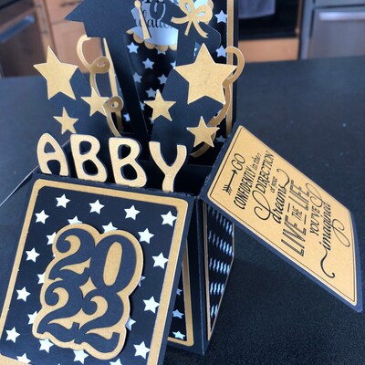 Graduation Pop up Card Graduation Gift Card Holder - Etsy