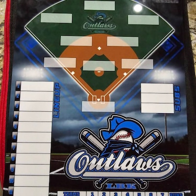 9x12 Metal Custom Dugout Lineup Board - Etsy