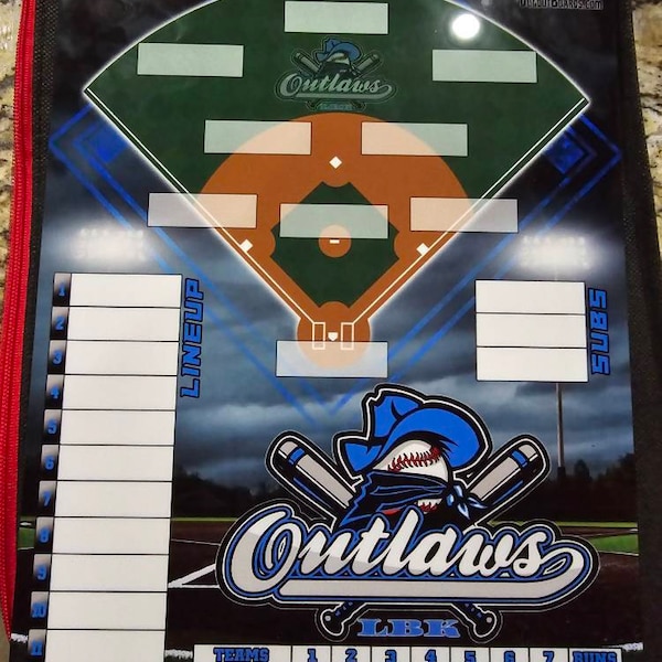 9"x12" Metal Custom Dugout Lineup Board - Etsy