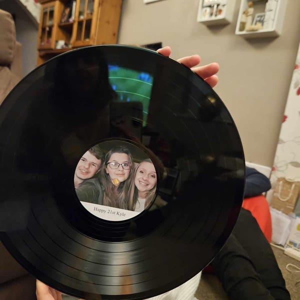 Playable Framed 12” Vinyl Record - Display Then Play - Personalised ...
