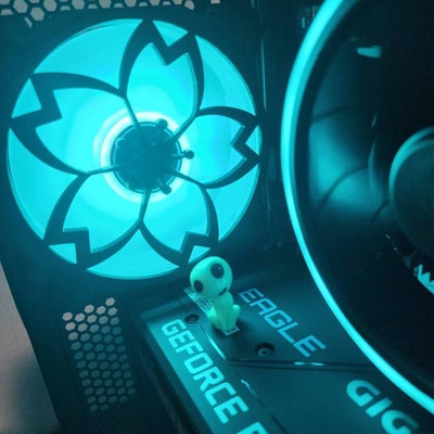 Sakura Cherry Blossom Logo V2 Gaming Computer Fan Shroud / - Etsy