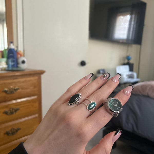 Y2K Vintage Watch Ring Functional Unique Clock Mini Watch Girlfriend ...