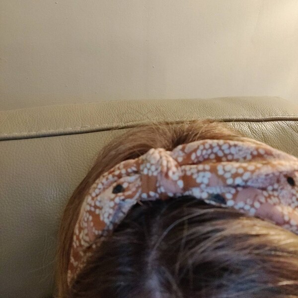 Linen Knot Headband | Womens Hair Accessory, Knotted Wide Hairband ...