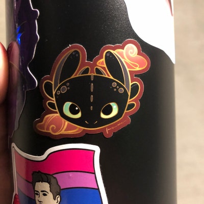 Toothless the Dragon How to Train Your Dragon Vinyl Sticker the Hidden ...