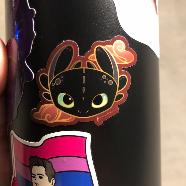 Toothless the Dragon How to Train Your Dragon Vinyl Sticker; the Hidden ...