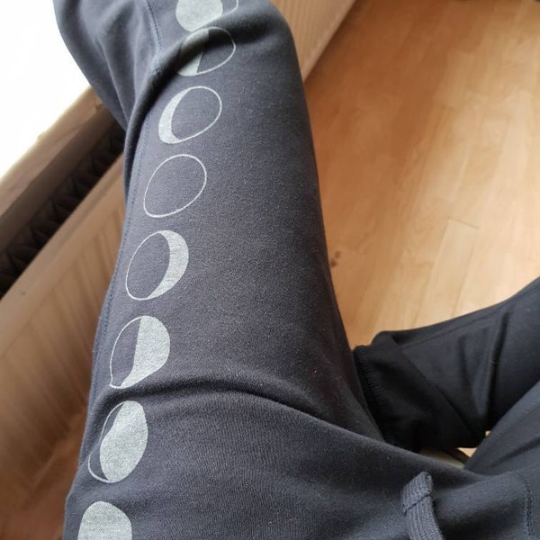 Glow in the Dark Moon-phase Joggers - Jogger Sweatpants - Festival ...