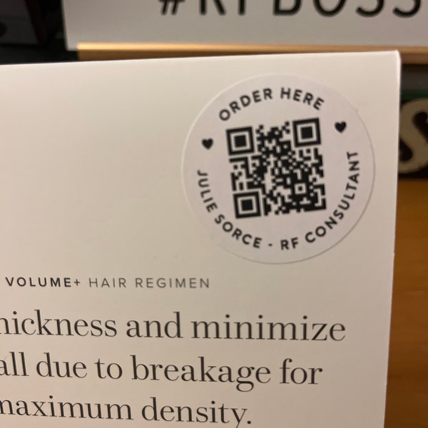 Custom QR Code Package Sticker, Custom Text Stickers, Business Stickers ...