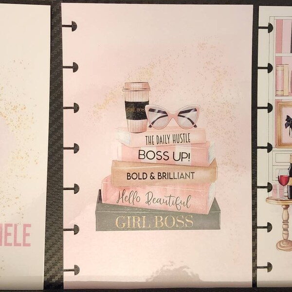 Planner Girl Planner Dashboard Covers, Boss Babe Planner Covers, Happy ...