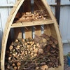 New!!! Gothic Arched/boat - Shaped Log Store. DELIVERED FULLY ASSEMBLED ...