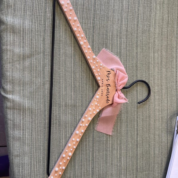 Wedding Title Hanger, Wedding Hangers, Bridesmaid Hanger, Personalized ...
