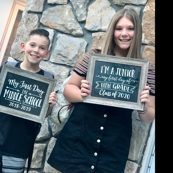 First Day of Middle School Sign, Middle School Sign Printable ...
