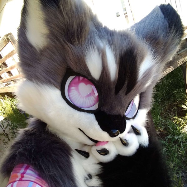 Baby Pink Fursuit Head,kemono Fursuit Mask,fursona,custom Fursuit ...