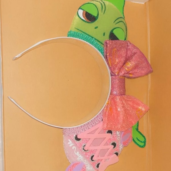 Pascal Tangled Rapunzel Dressup Dress Inspired Mouse Ears Headband - Etsy