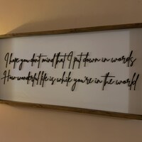 3d Wood Framed Custom Song Lyrics Sign Shania Twain From This Moment ...
