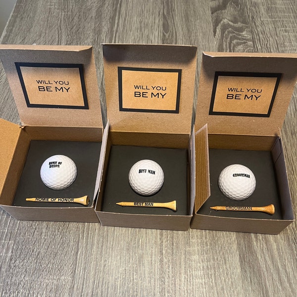 Groomsmen Proposal, Golf Ball Proposal, Groomsmen Golf Gift, Best Man ...