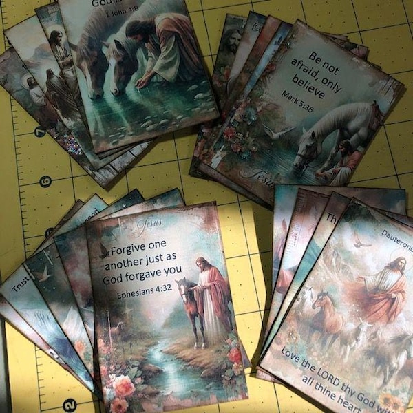 SHABBY CHIC Christian Printable Scripture Cards on "praise & Worship ...