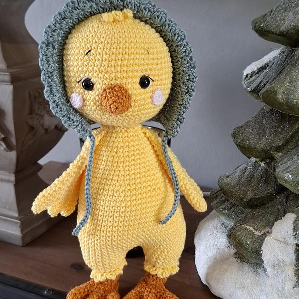 Coco The Chick/Padrão de crochê amigurumi em inglês e polonês/PRODUTO ...