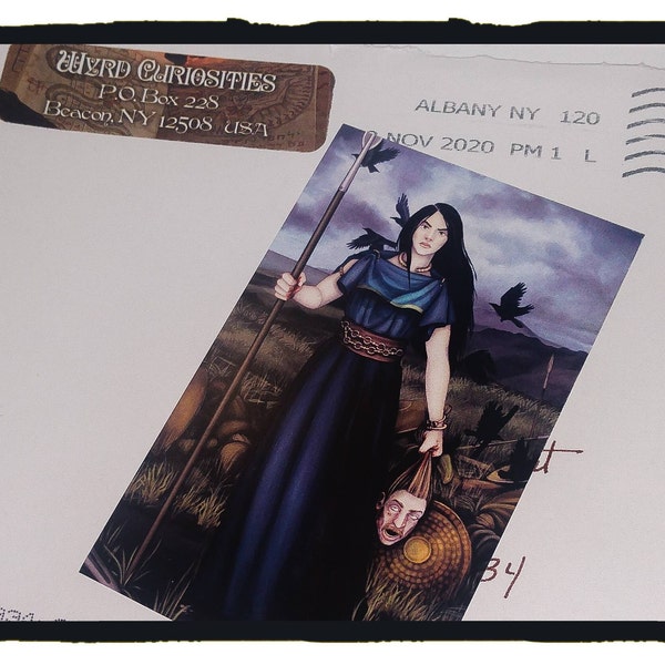 Morrigan Prayer Card - Etsy