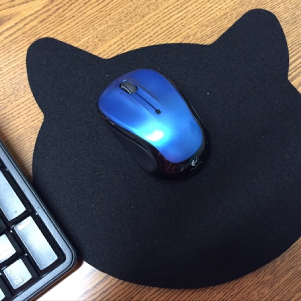 Cat Head Mouse Pad Mat Mousepad Cat Lover Gift Wool Felt Computer Desk ...