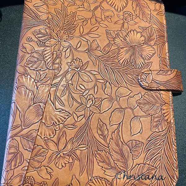 3-ring Binder Portfolio, Personalized Embossed Leather Padfolio, Gift ...