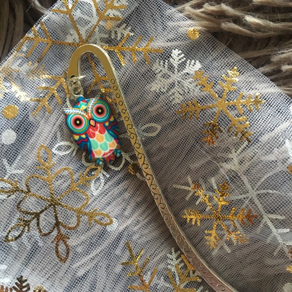 Enamel Owl Bookmark, Book Lover Gift - Etsy