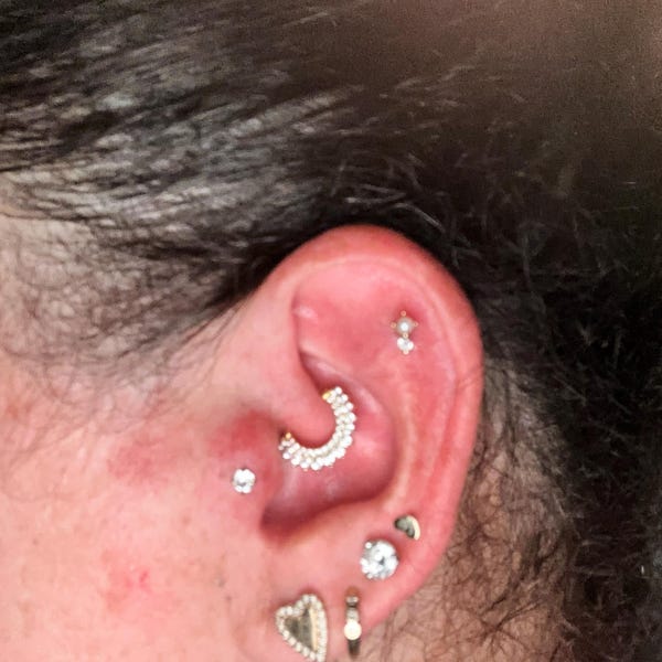 Pair of Medium Rectangular Hoop Earrings in Sterling Silver, Geometric ...