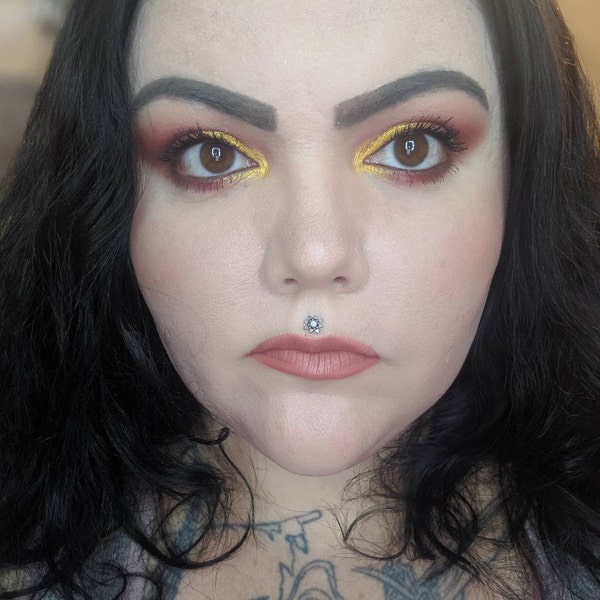 Medusa Lip Ring. Monroe Piercing Jewelry. Labret Jewelry. Lip Labret ...