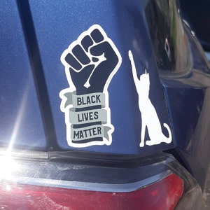 Black Lives Matter Fist Vinyl Sticker - Etsy
