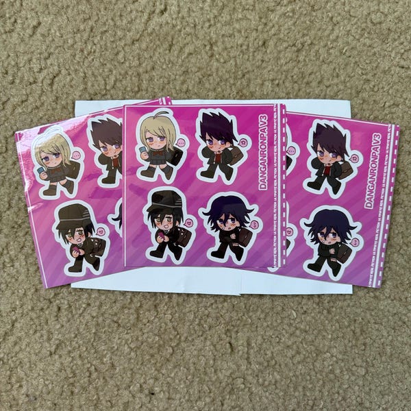 DANGANRONPA V3 - Pregame Sticker Sheet - Etsy