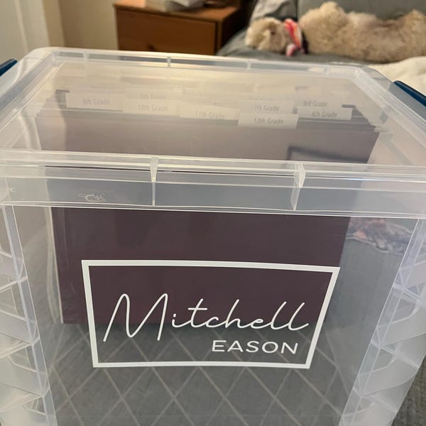 Printable Milestone Tote Labels | Instant Download | School File Box ...