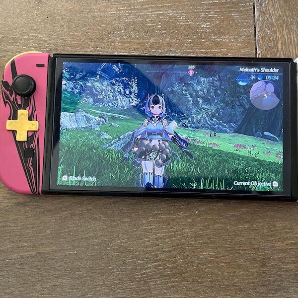 Custom Xenoblade Chronicles Mythra Pyra Themed Nintendo Switch Joy-con ...