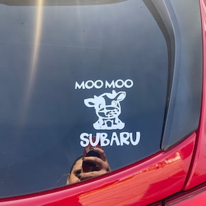 Moo Moo Subaru Facebook QR Code Decal - Etsy