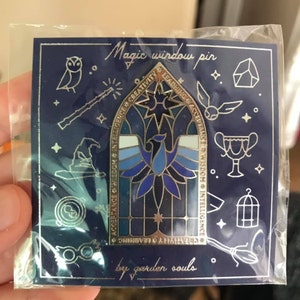 Stained Glass Magic Windows Enamel Pins Set - Etsy
