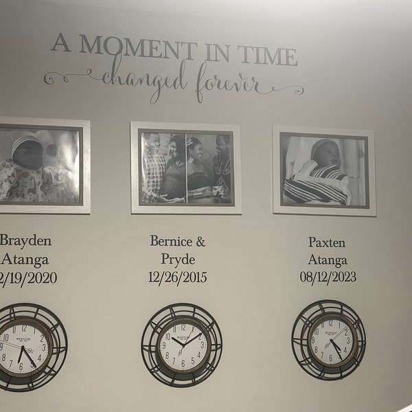 A Moment in Time Changed Forever Photo Picture Wall Vinyl Wall Decal ...