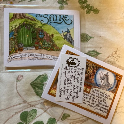 Postcard Set Greetings From Middle-earth - Etsy