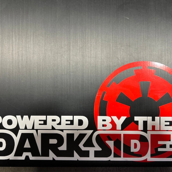 Powered by Dark Side Star Wars Decal Window Sticker Darkside - Etsy