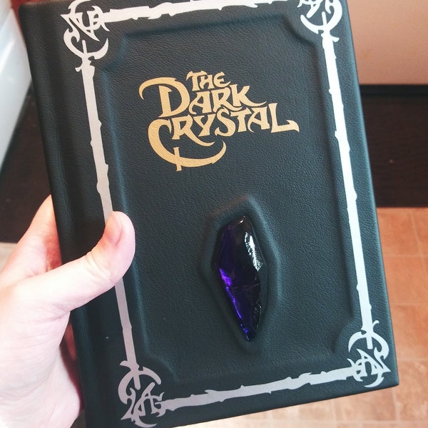 The Dark Crystal Leather Bound Book - Skeksis and Gelfling Leatherbound ...