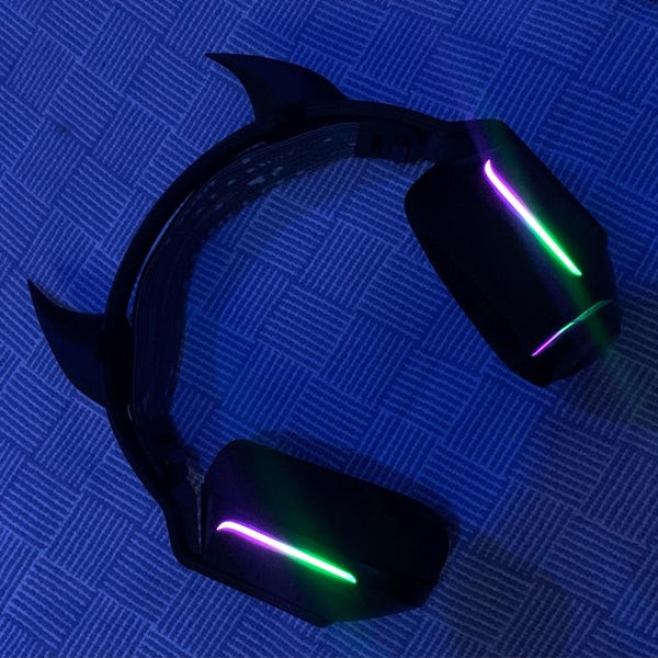 Mecha V2 Cat Ears Headset Attachment Cyberpunk Headphone Gaming ...