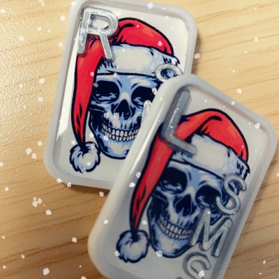 Santa Hat Skull X-ray Marker Christmas Skull Xray Markers With Initials ...