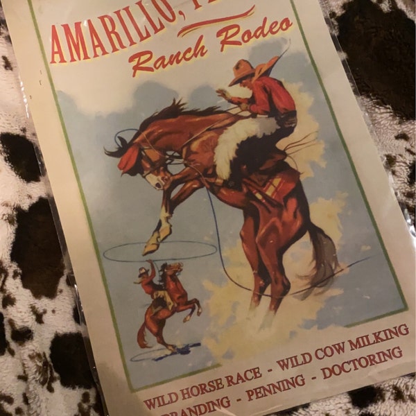 12”x18” Vintage Rodeo Posters Preorder** Will Ship in 2-3 Weeks - Etsy