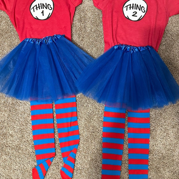 DIGITAL DOWNLOAD: Print and Iron, Thing 1 and Thing 2 Style Iron-on ...