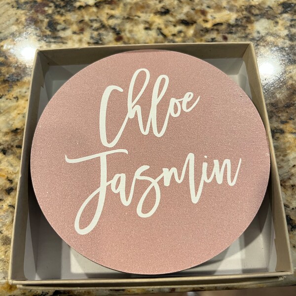 Pink Ombre Milestone Markers, First Year Photo Props, Baby Shower Gift ...