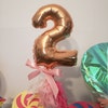 Mini Number Balloon Cake Topper / Wand / Table Number / - Etsy