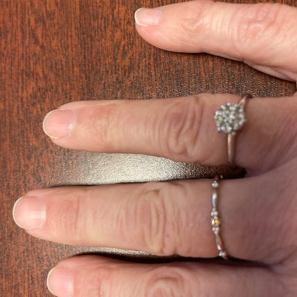 Birthstone Stackable Ring, Birthstone Stack Ring, Simple Birthstone ...