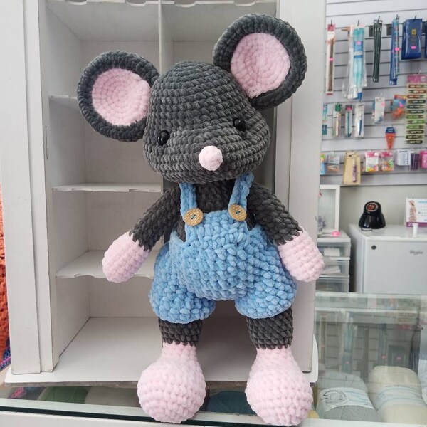 Crochet Mouse Pattern / Amigurumi Plush Toy PDF / Mouse Girl and Mouse ...