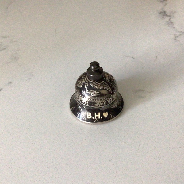 1916-1963 Silver Coin Bell Motorcycle Bell Gremlin Charm Franklin Half ...