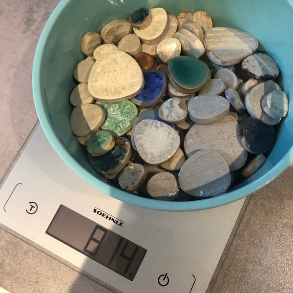 250g Pebbles Ceramic Mosaic Tiles. 20 Color for Choose.glaze Variation ...